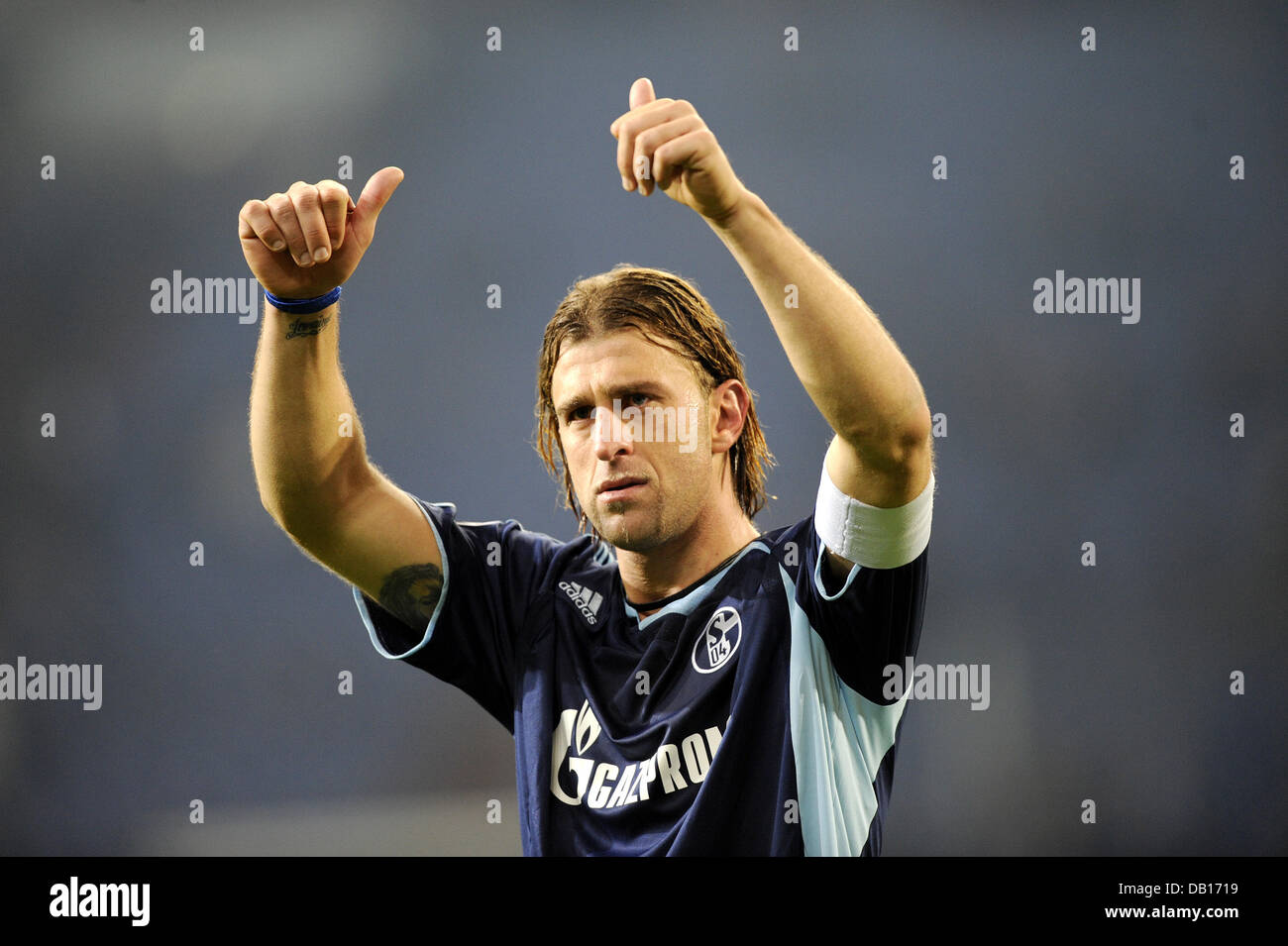 Marcelo Bordon of FC Schalke 04 is shown in action during the Champions ...