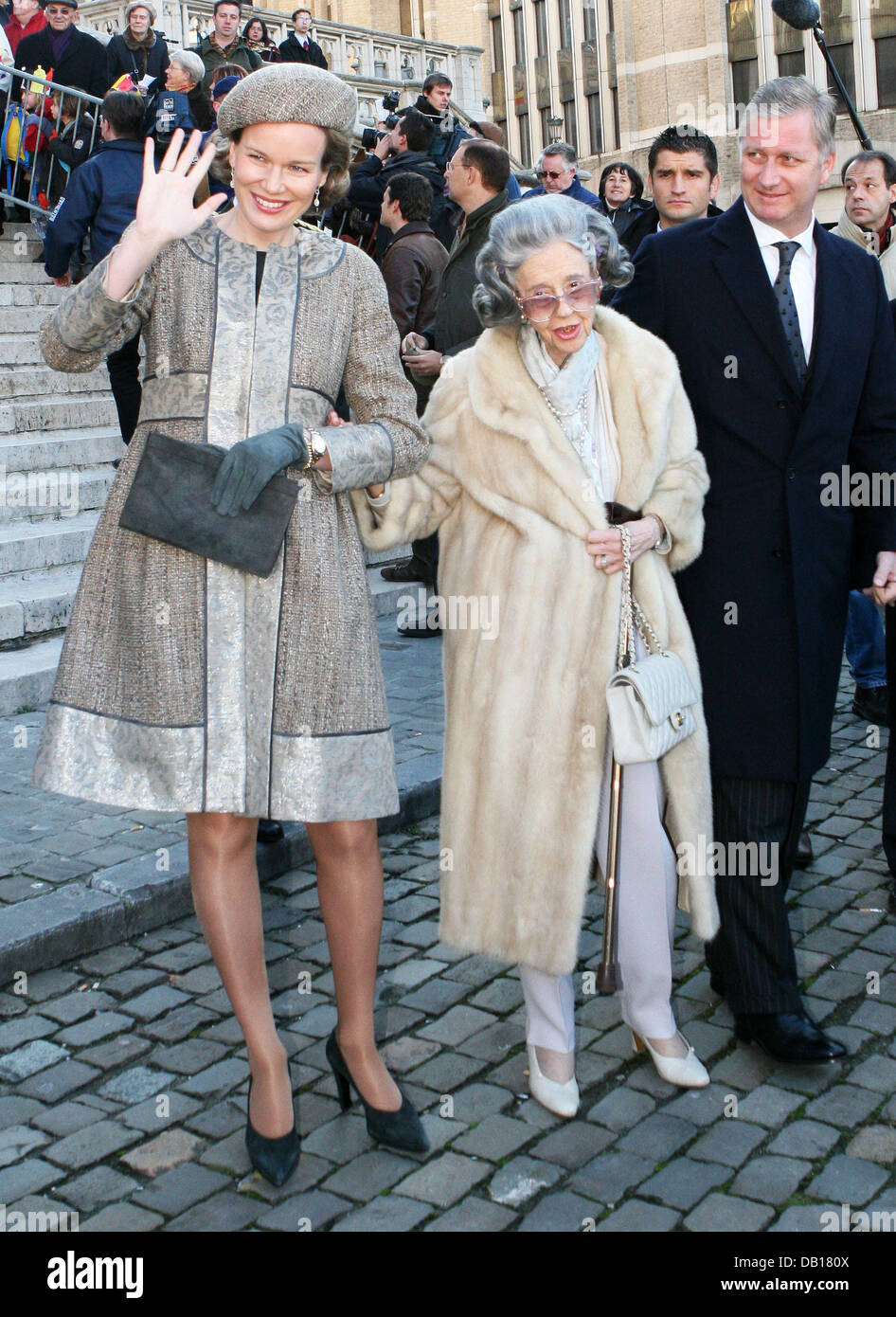 The Belgium Royal Family, Crown Prince Philippe (R), his wife Crown ...