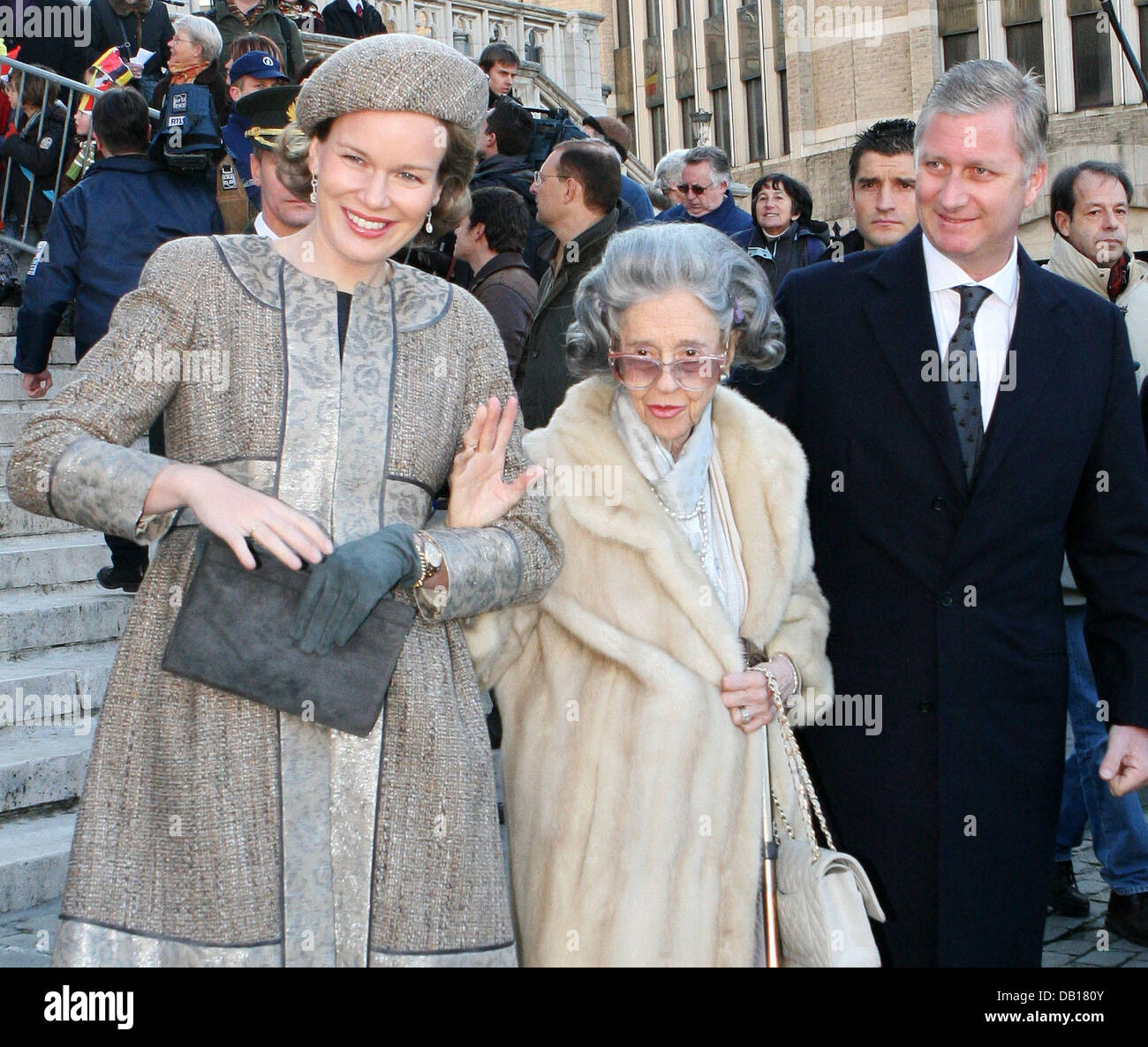 The Belgium Royal Family, Crown Prince Philippe (R), his wife Crown ...