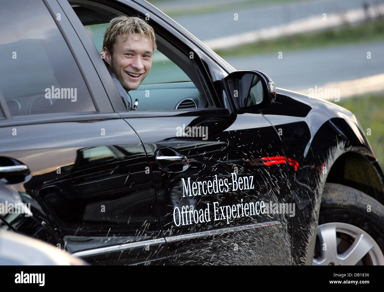 German national soccer player Simon Rolfes out of a Mercedes-Benz M ...