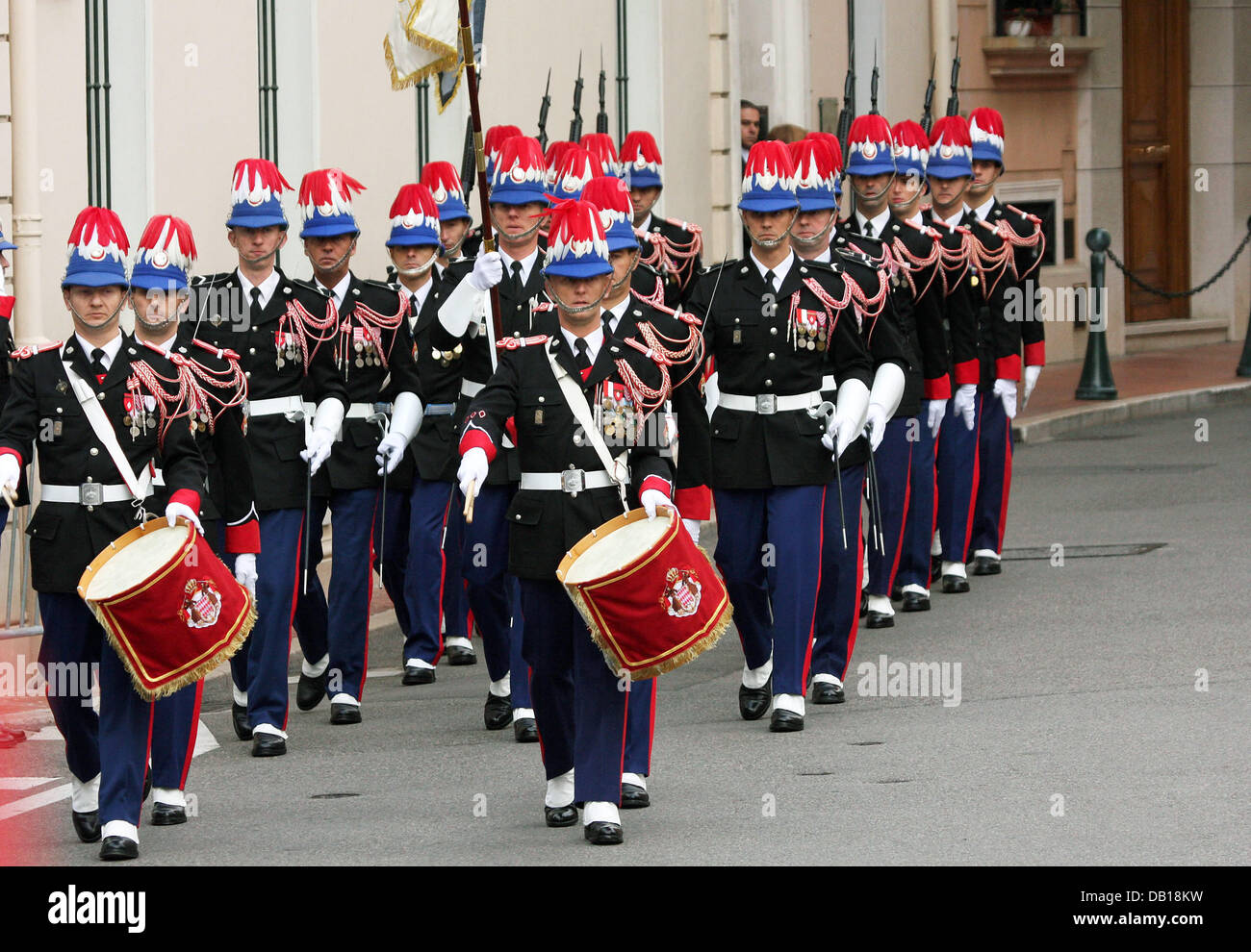 The photo depicts the military parade on palace square as part of the ...