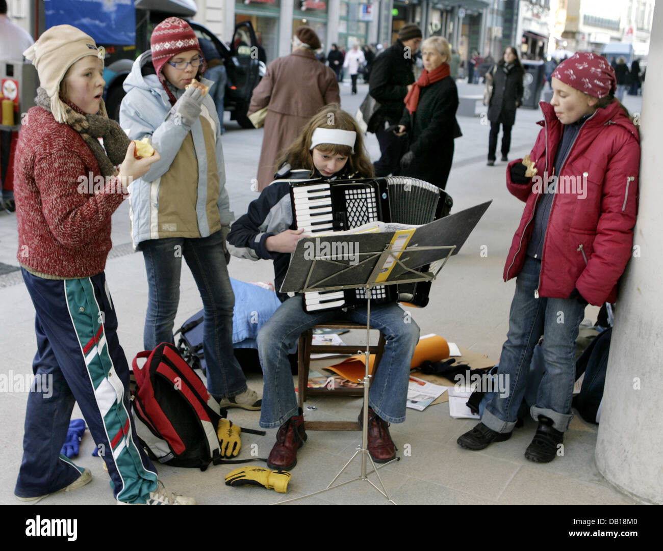 Sixth grade pupils of 'Evangelisches Schulzentrum' (Lit.: 'Protestant ...