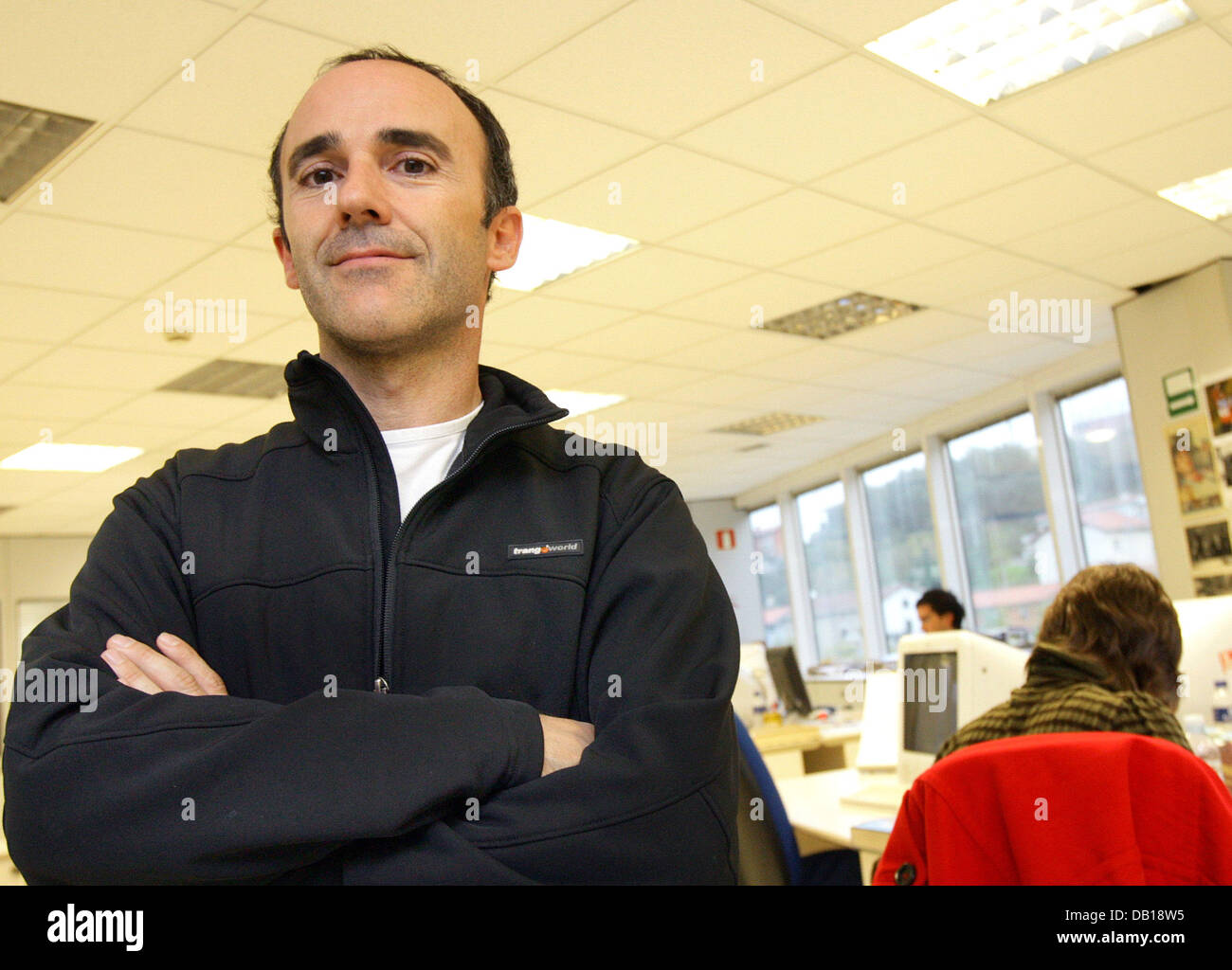 Josu Joaristi, editor-in-chief of Basque daily 'Gara', poses in the ...