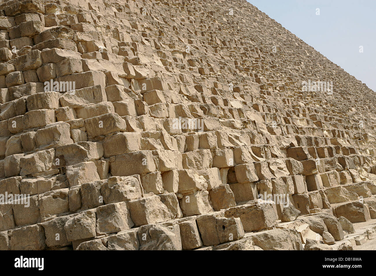 The picture shows the Pyramid of Cheops in the pyramid complex in Giza ...