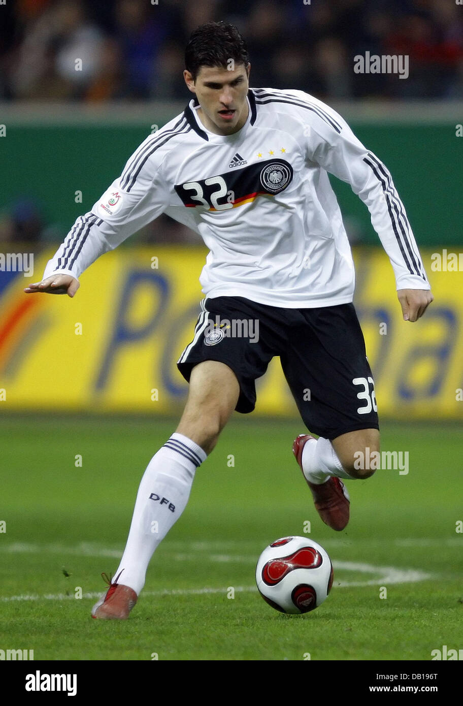 German national player Mario Gomez is shown in action during the group ...