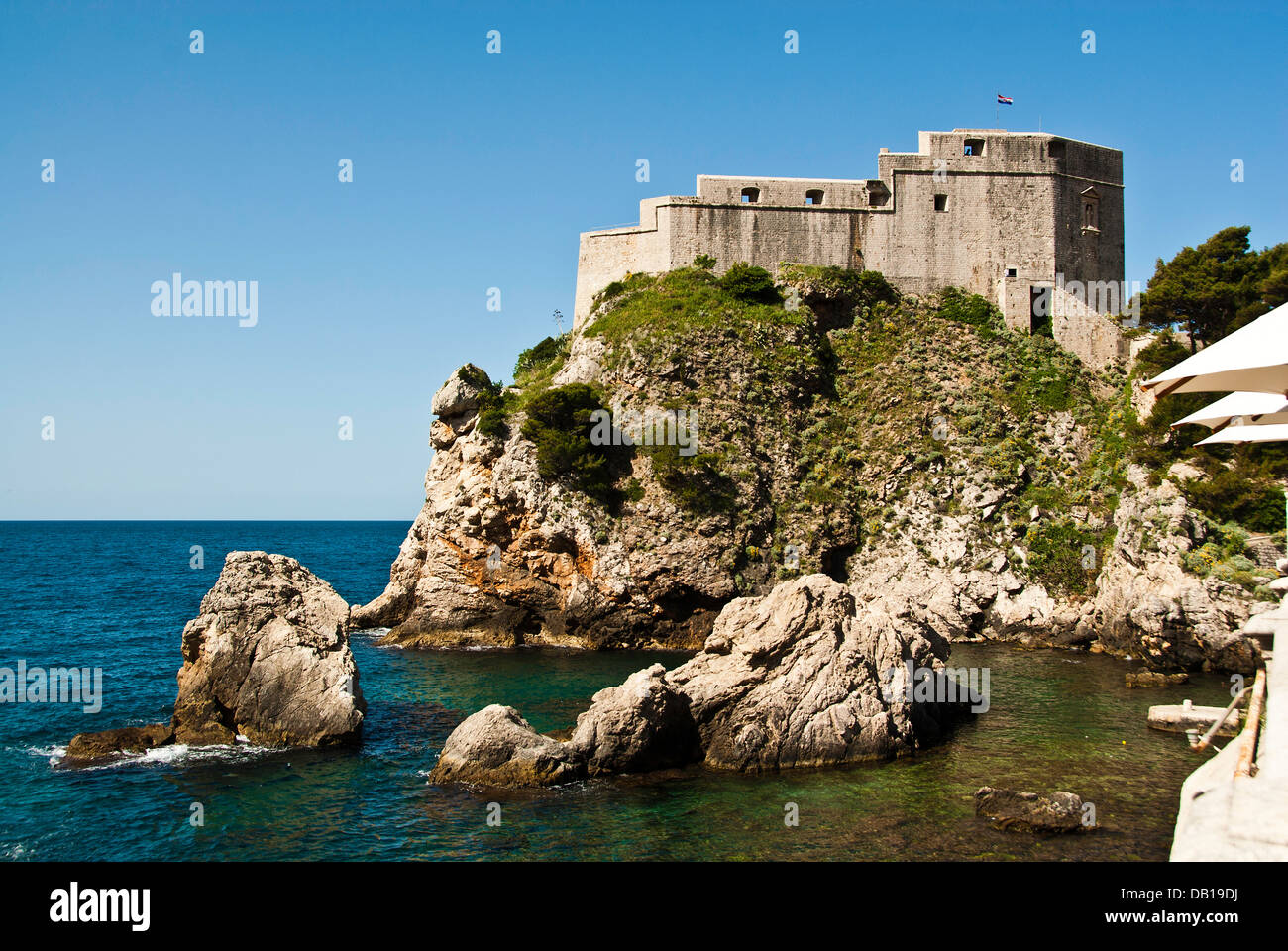 Coastal scene near Dubrovnik Stock Photo - Alamy