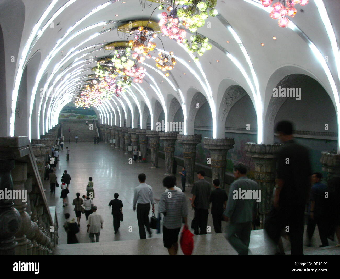 Commuters pictured in the underground station 'Central Station' of ...