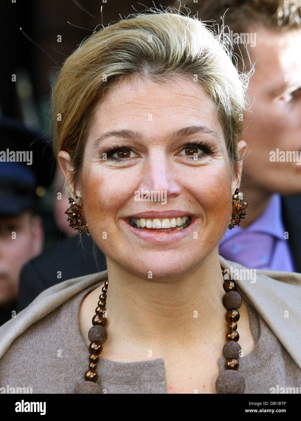 Crown Princess Maxima of the Netherlands arrives at the opening of a ...