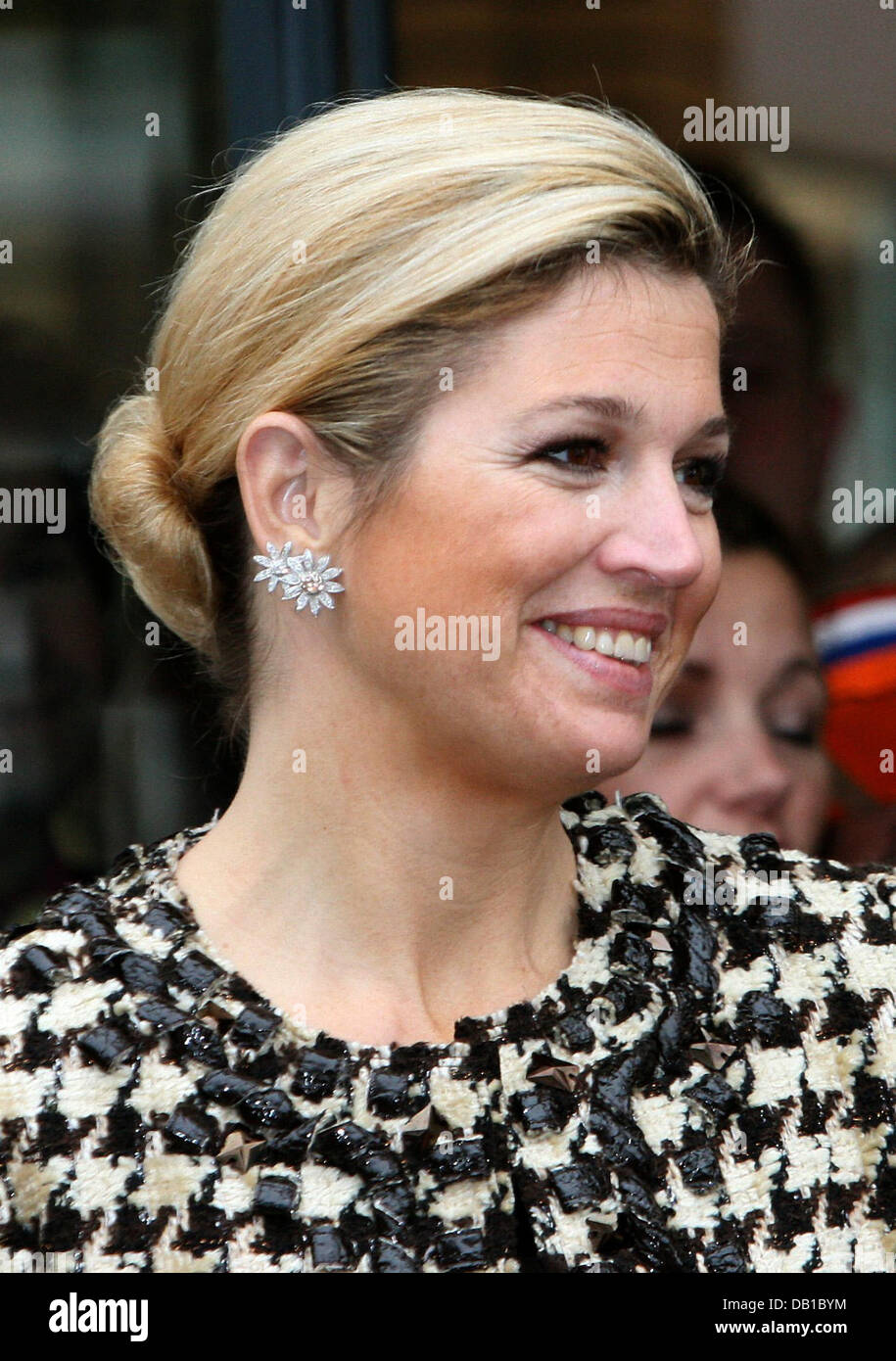 Princess Maxima of the Netherlands arrives for an exhibition at the ...