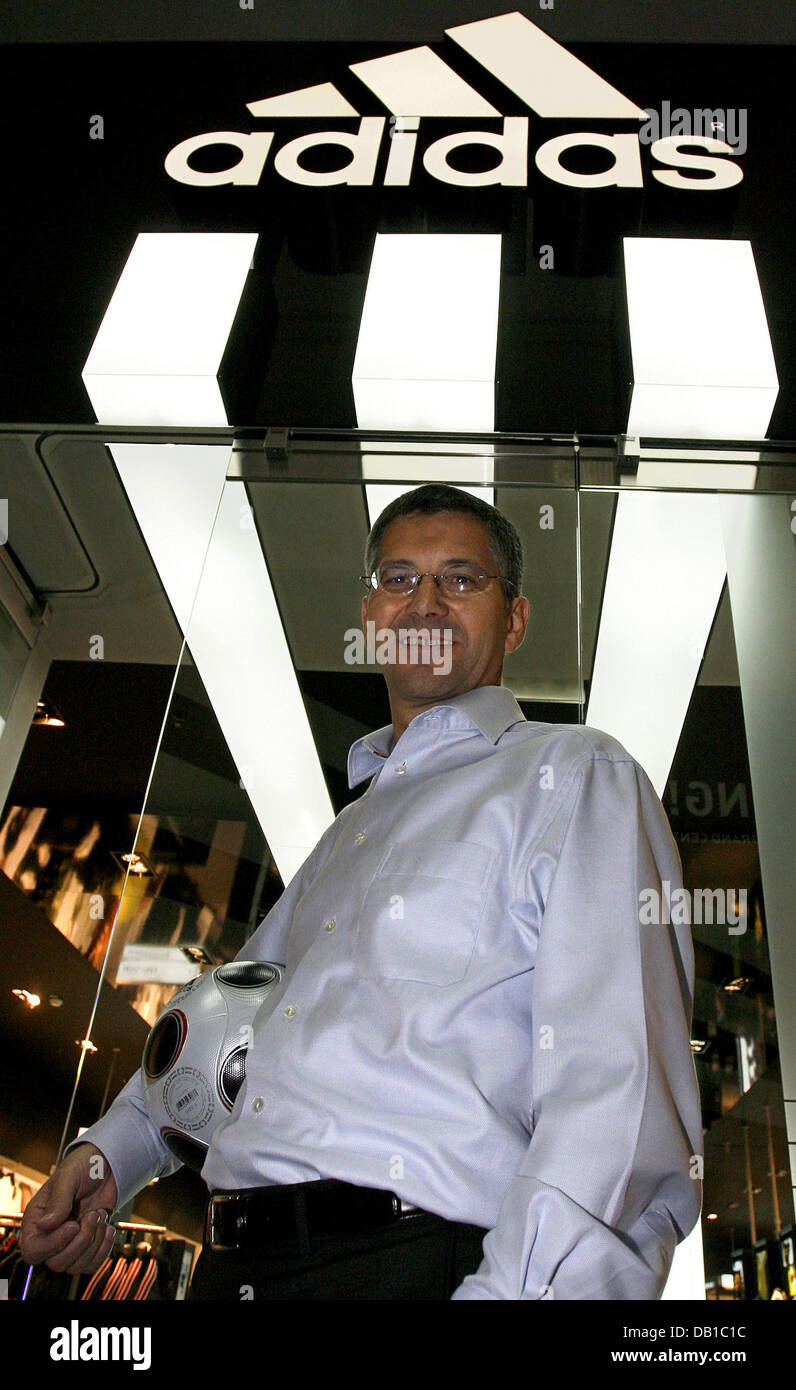 The CEO of the sports brand adidas Herbert Hainer is pictured ...