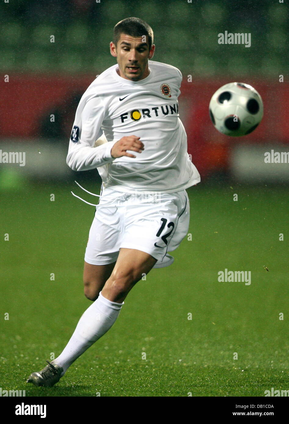 Jan Rezek of AC Sparta Praha is shown in action during the group E UEFA ...