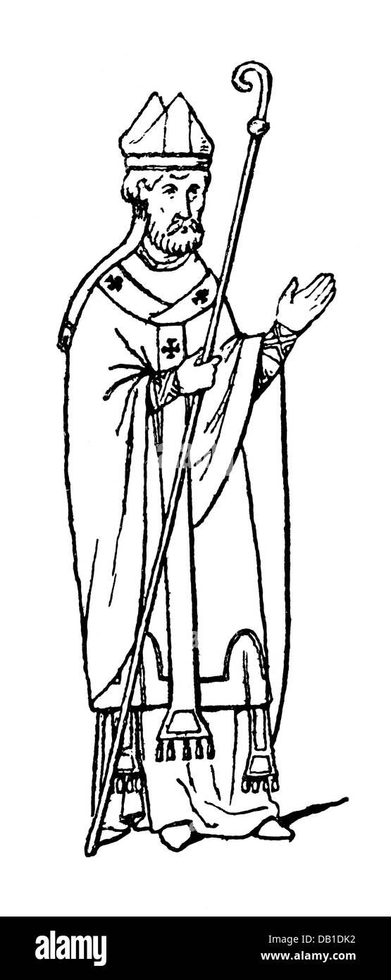 Medieval Pope Drawing