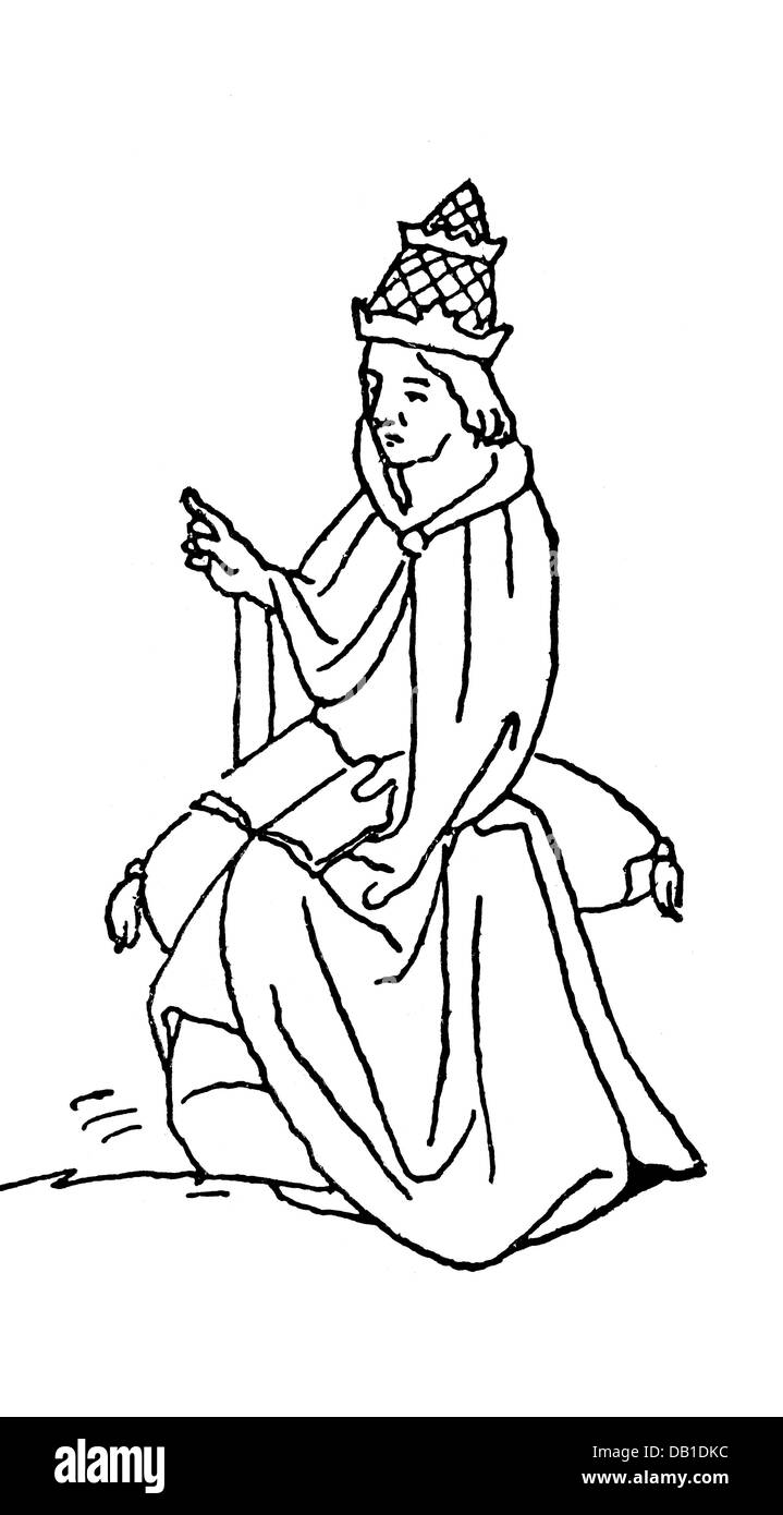Pope Middle Ages Drawing