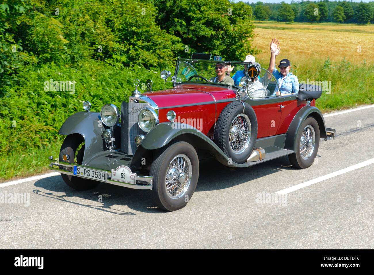 Mercedes 15/70/100, built at year 1927, photo taken on July 13, 2013 in ...