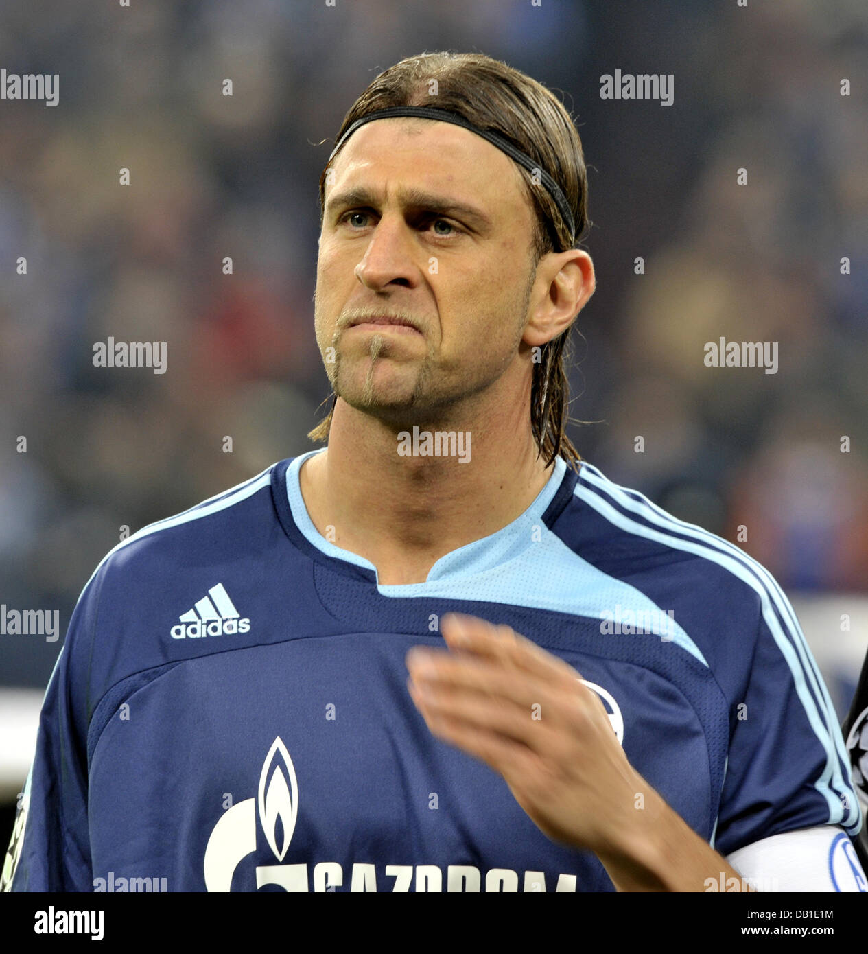 Schalke full-back Marcelo Bordon pictured before the UEFA Champions ...