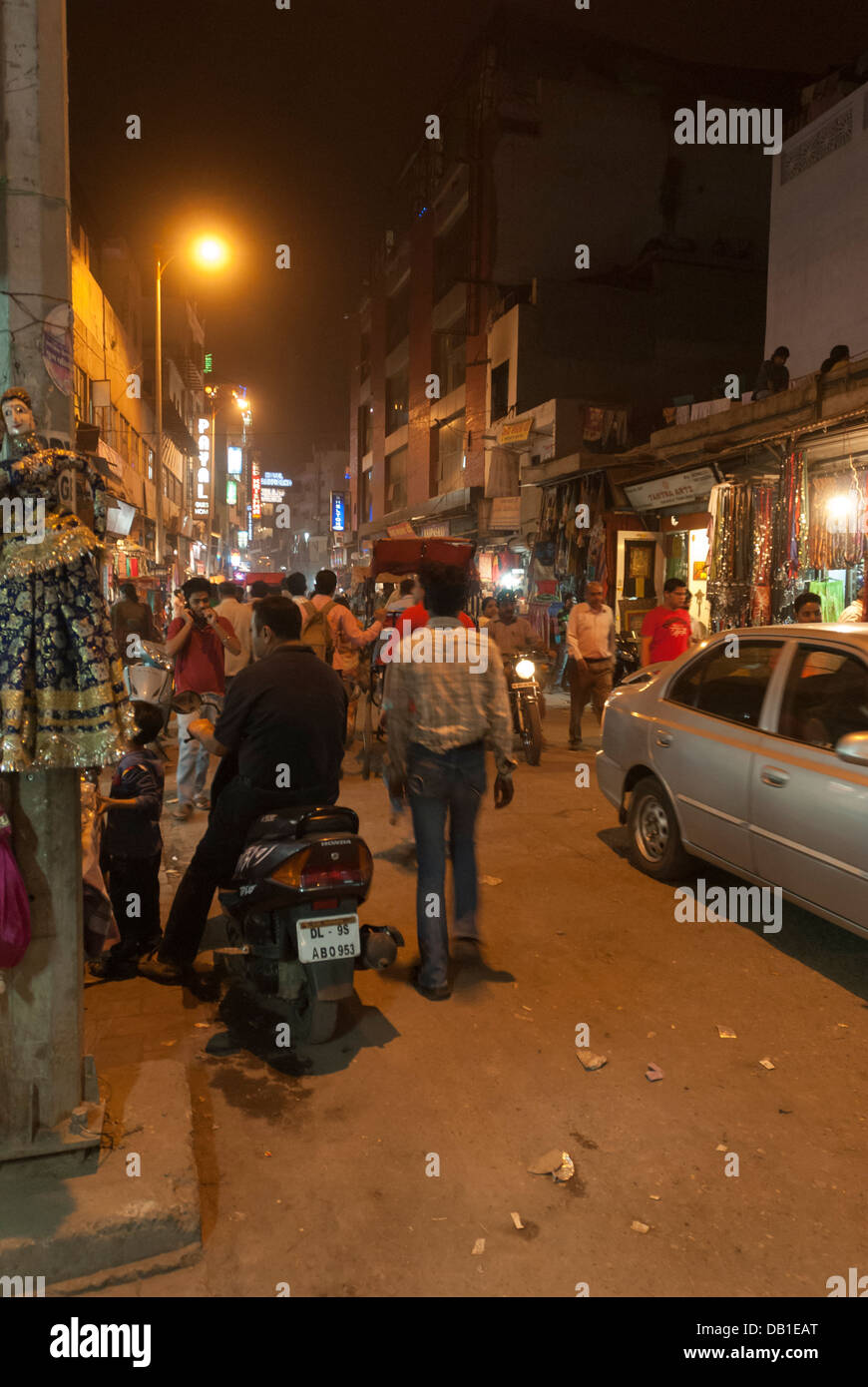New delhi main bazaar of paharganj hi-res stock photography and images ...