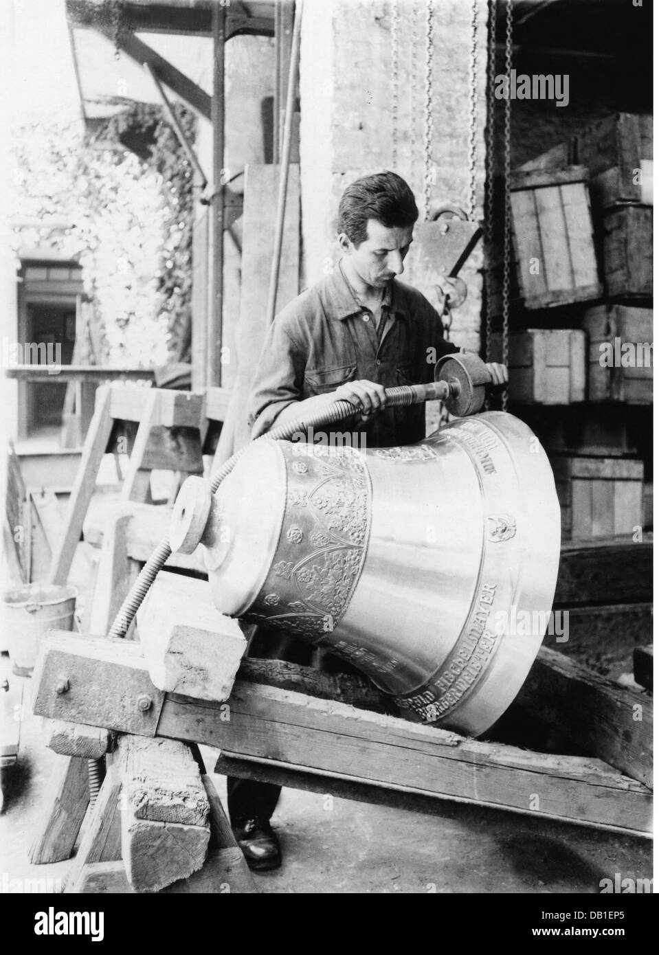 Bell founder hi-res stock photography and images - Alamy