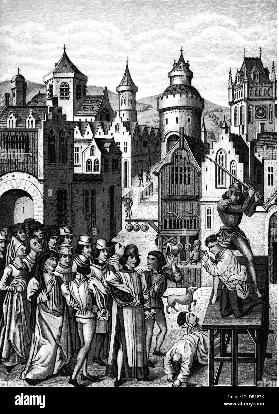 Medieval execution sword Black and White Stock Photos & Images - Alamy