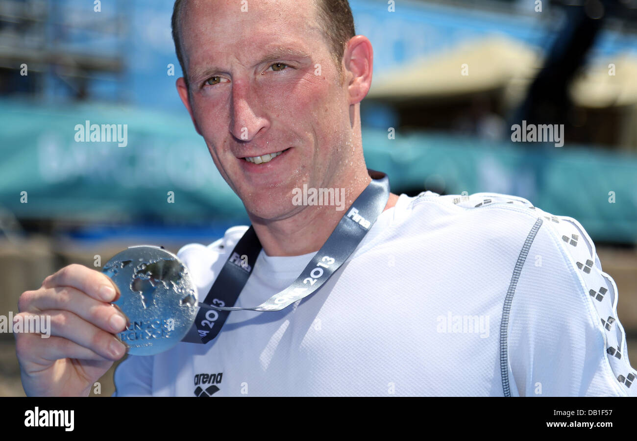 Barcelona, Spain. 22nd July, 2013. Thomas Lurz of Germany pictured with ...