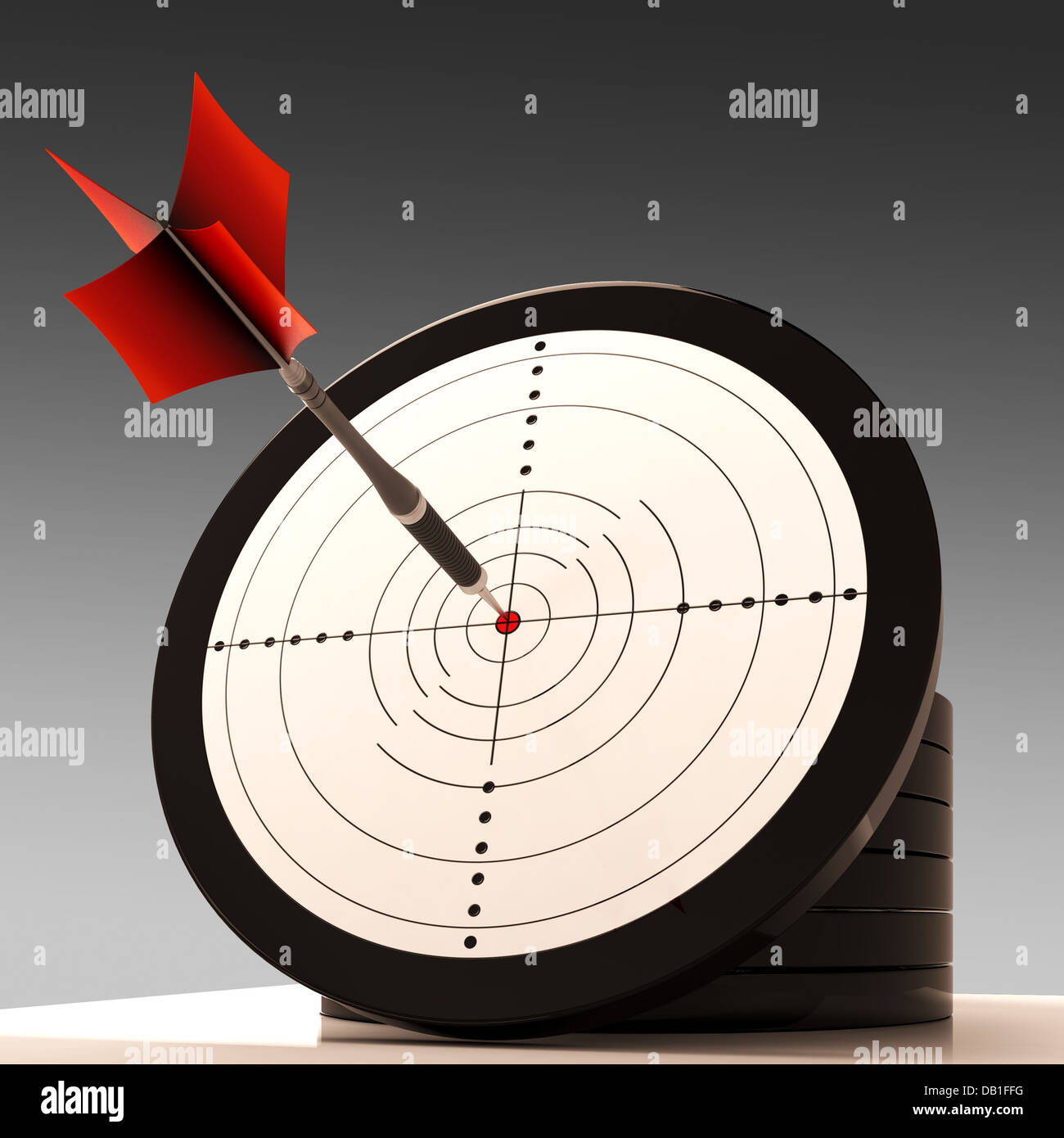 Target Aim Shows Excellence And Achievement Stock Photo - Alamy