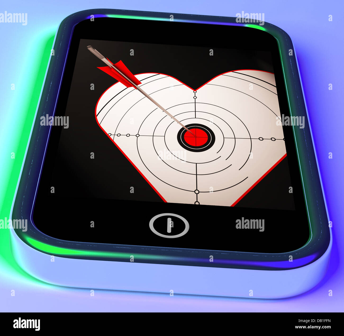 Valentine heart with arrow hi-res stock photography and images - Alamy