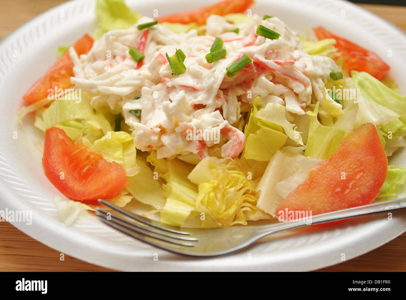 Served Crabmeat Salad Appetizer Stock Photo - Alamy