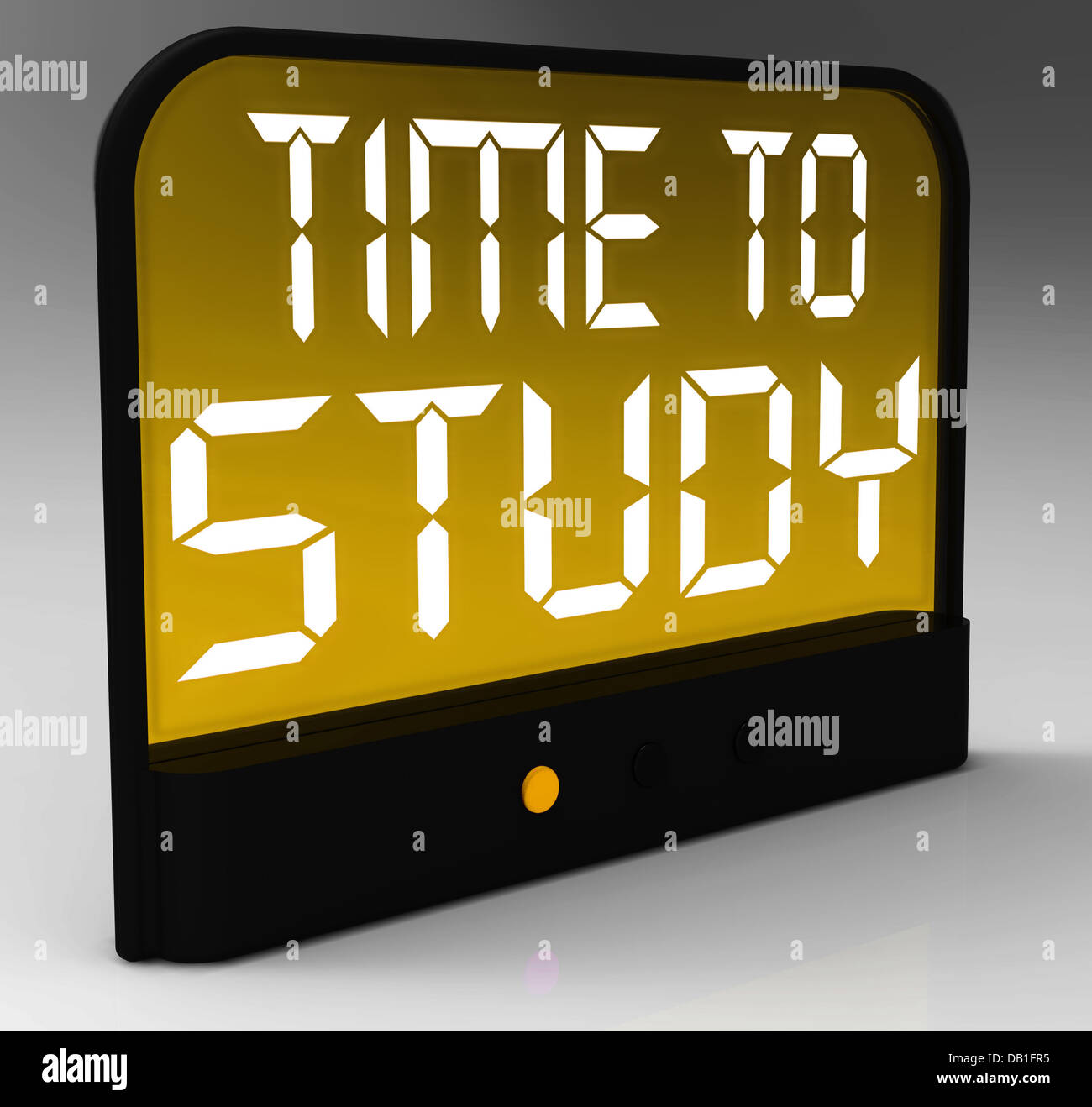Time To Study Message Showis Education And Studying Stock Photo - Alamy