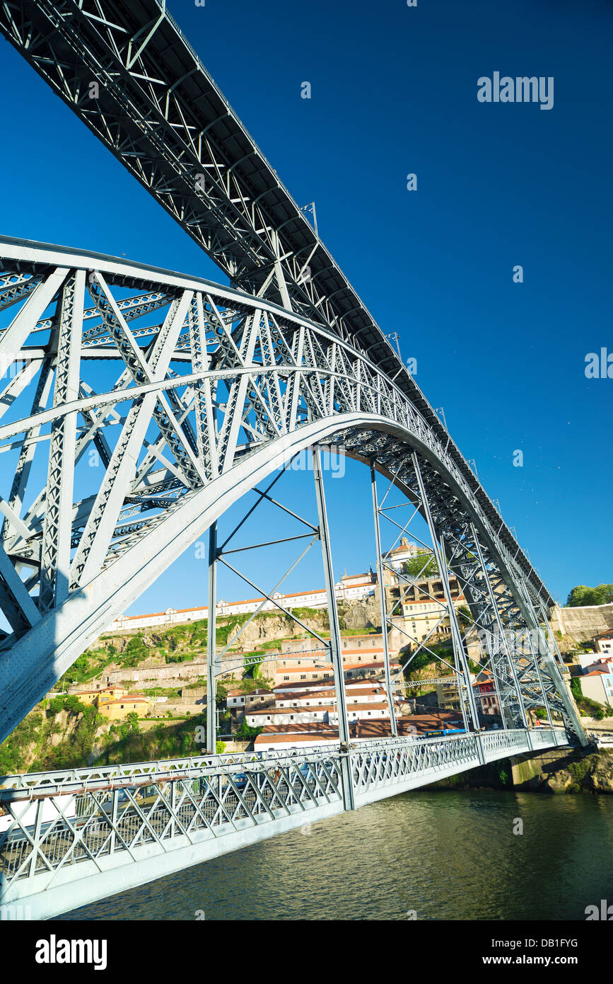 dom luis bridge in porto portugal Stock Photo - Alamy