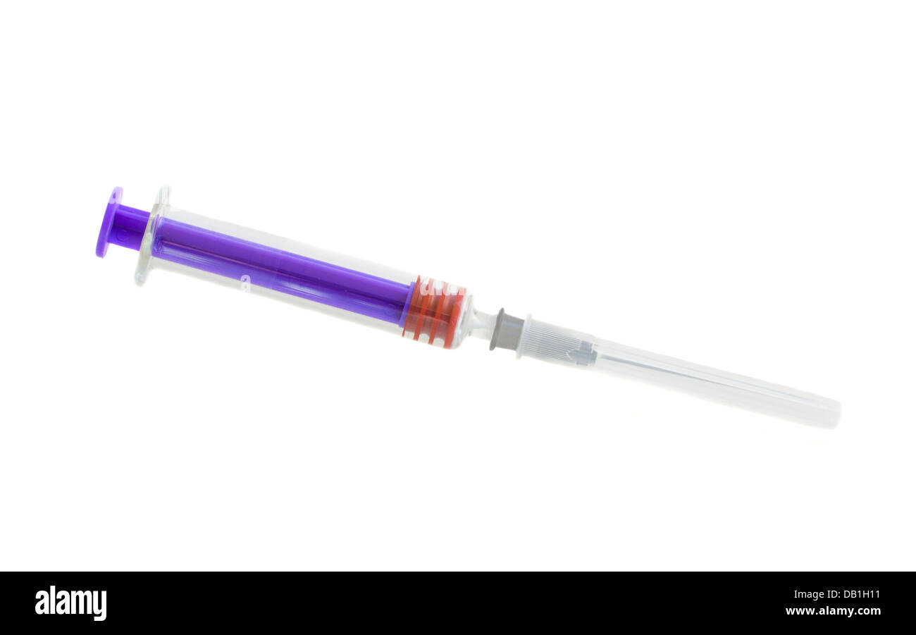 Medical supplies insulin syringe Cut Out Stock Images & Pictures - Alamy