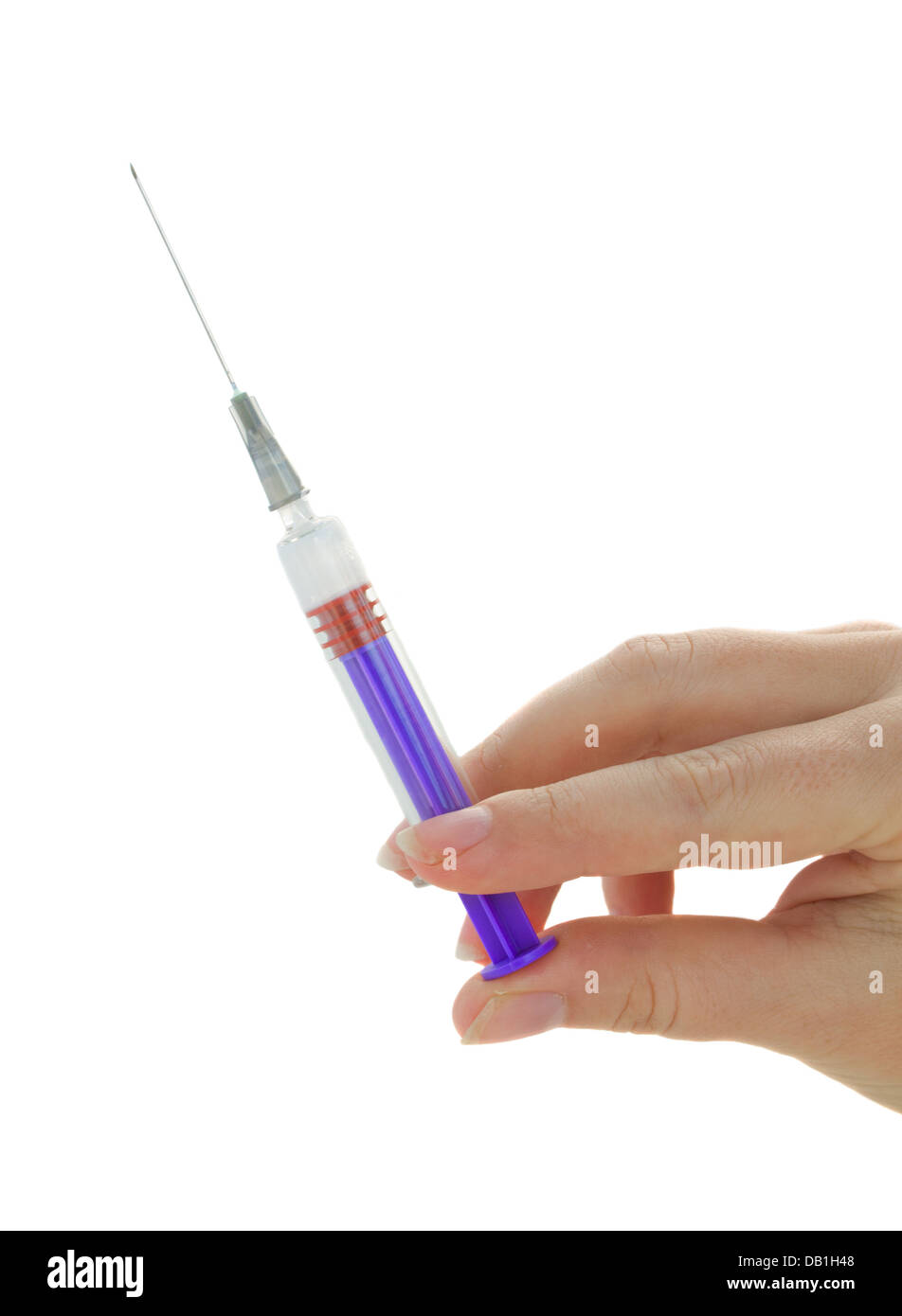 hand holding syringe Stock Photo - Alamy