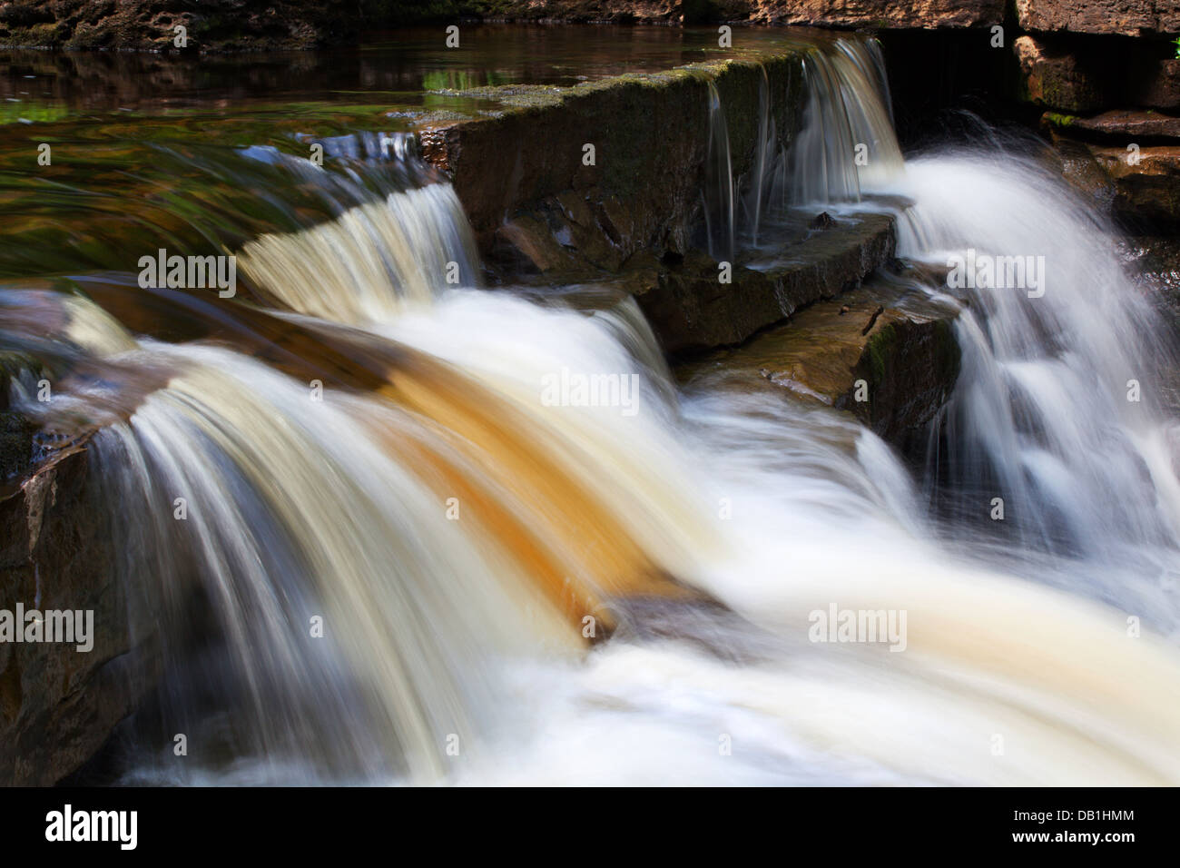 Lower Kisdon Force near Keld Swaledale England Stock Photo - Alamy