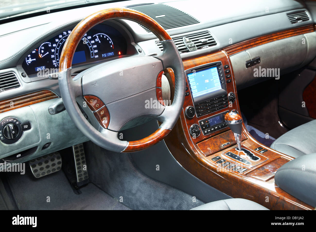 Photo of interior of dear car Stock Photo - Alamy
