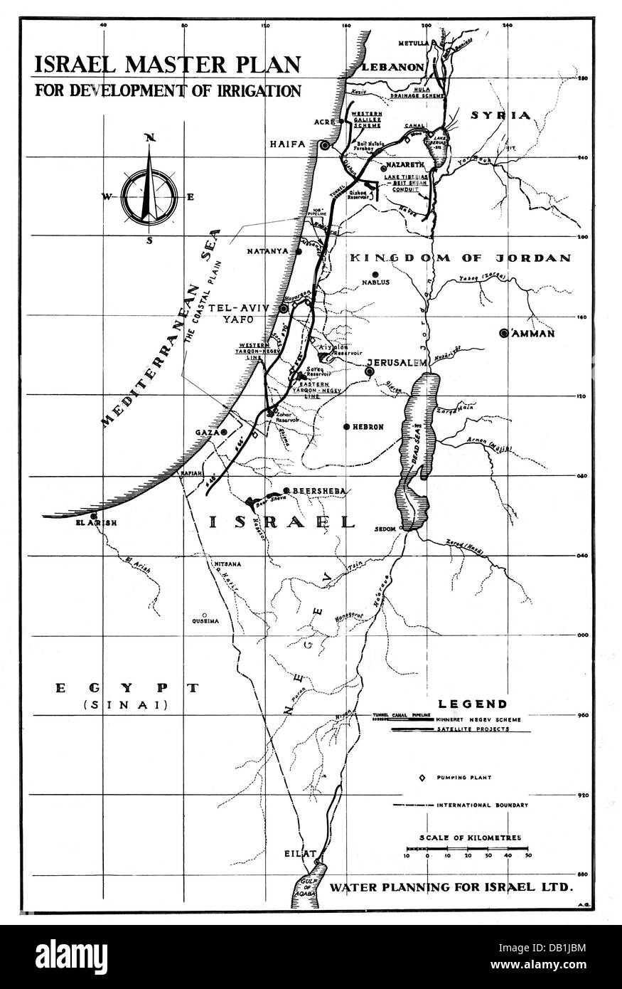 1960s israel map hi-res stock photography and images - Alamy