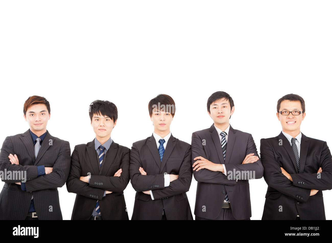 five asian business man standing together Stock Photo - Alamy