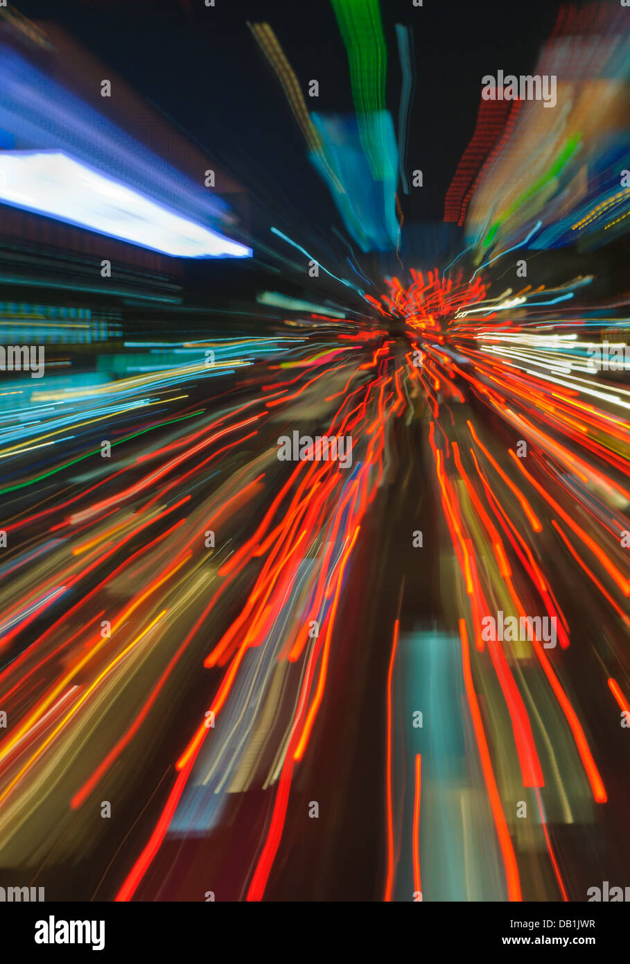 traffic lights in motion blur Stock Photo - Alamy