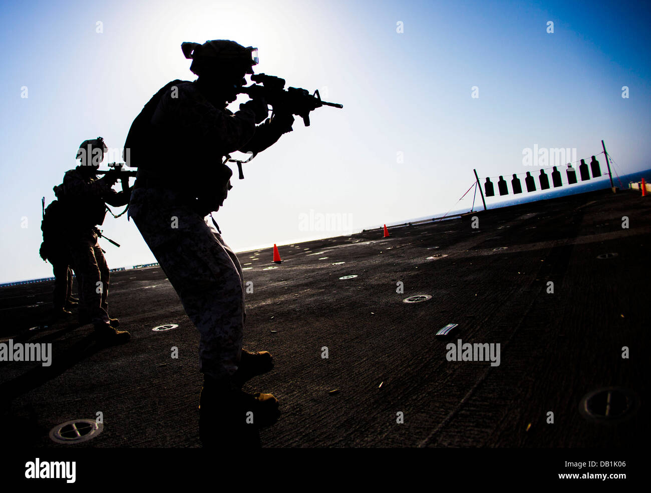 U.S. Marines assigned to Scout Sniper Platoon, Battalion Landing Team 3 ...