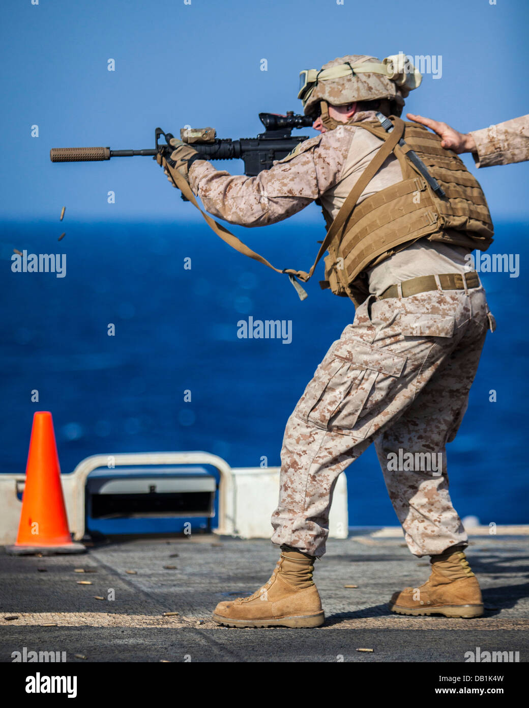 U.S. Navy Lt. Shane O’Connor, Battalion Landing Team 3/2 naval gunfire ...