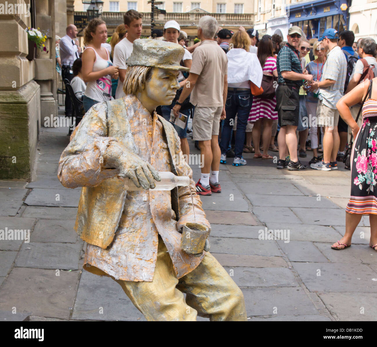 Street entertainers or Busker's in the City of Bath England UK. A very ...