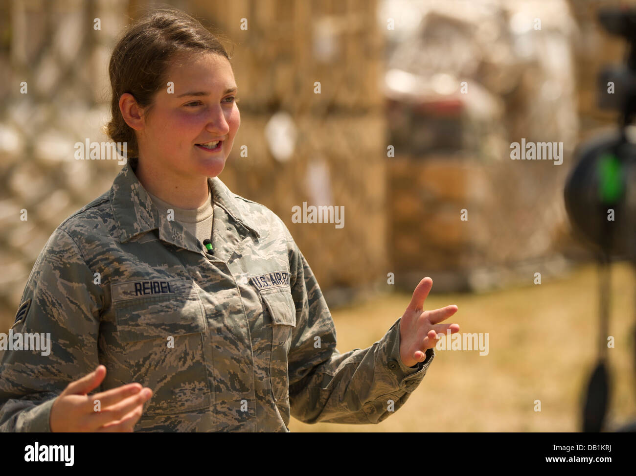U.S. Air Force Reservist Senior Airman Michelle Reidel, an air ...