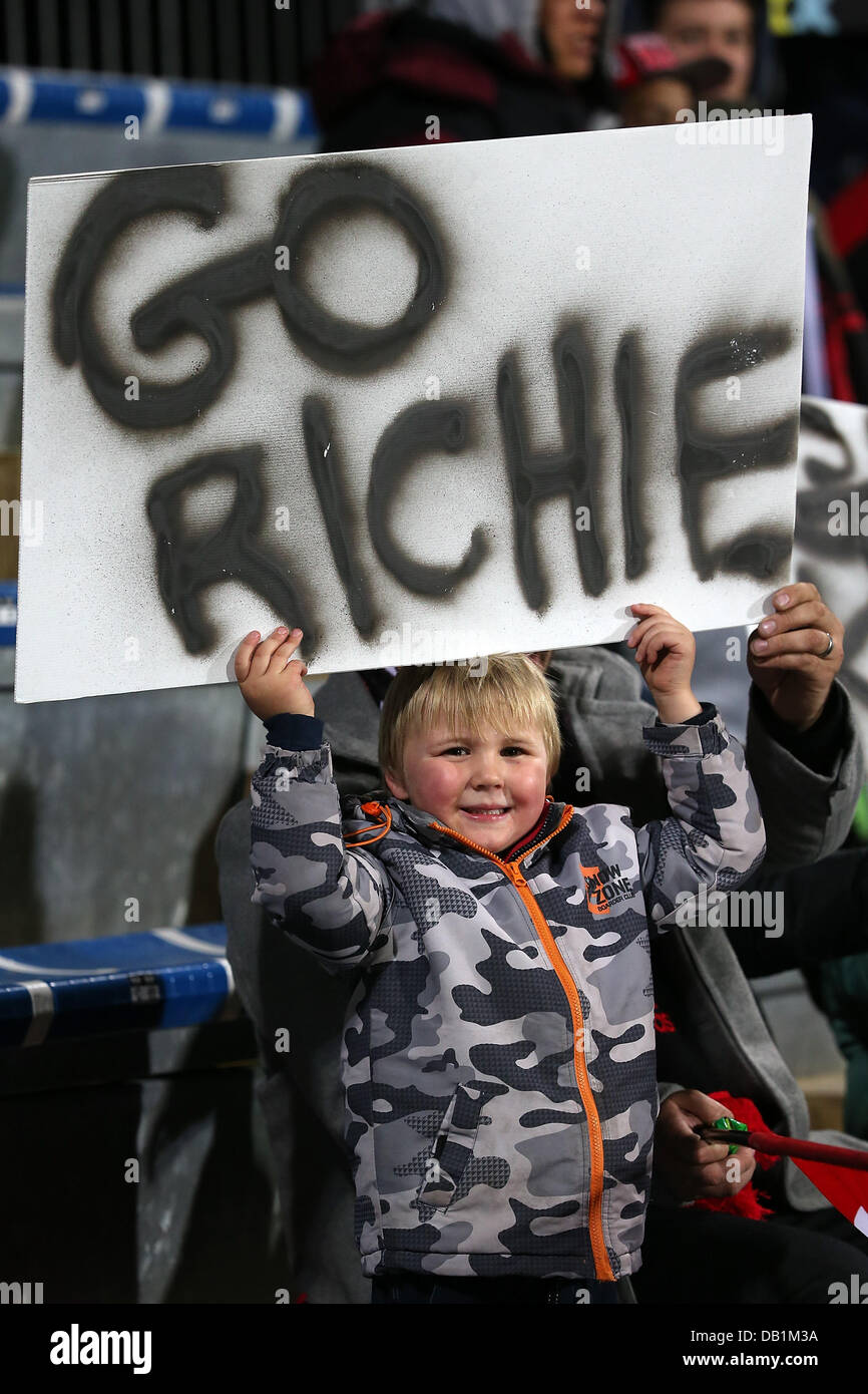 Christchurch, New Zealand. 20th July, 2013. Crusaders fans. Crusaders ...