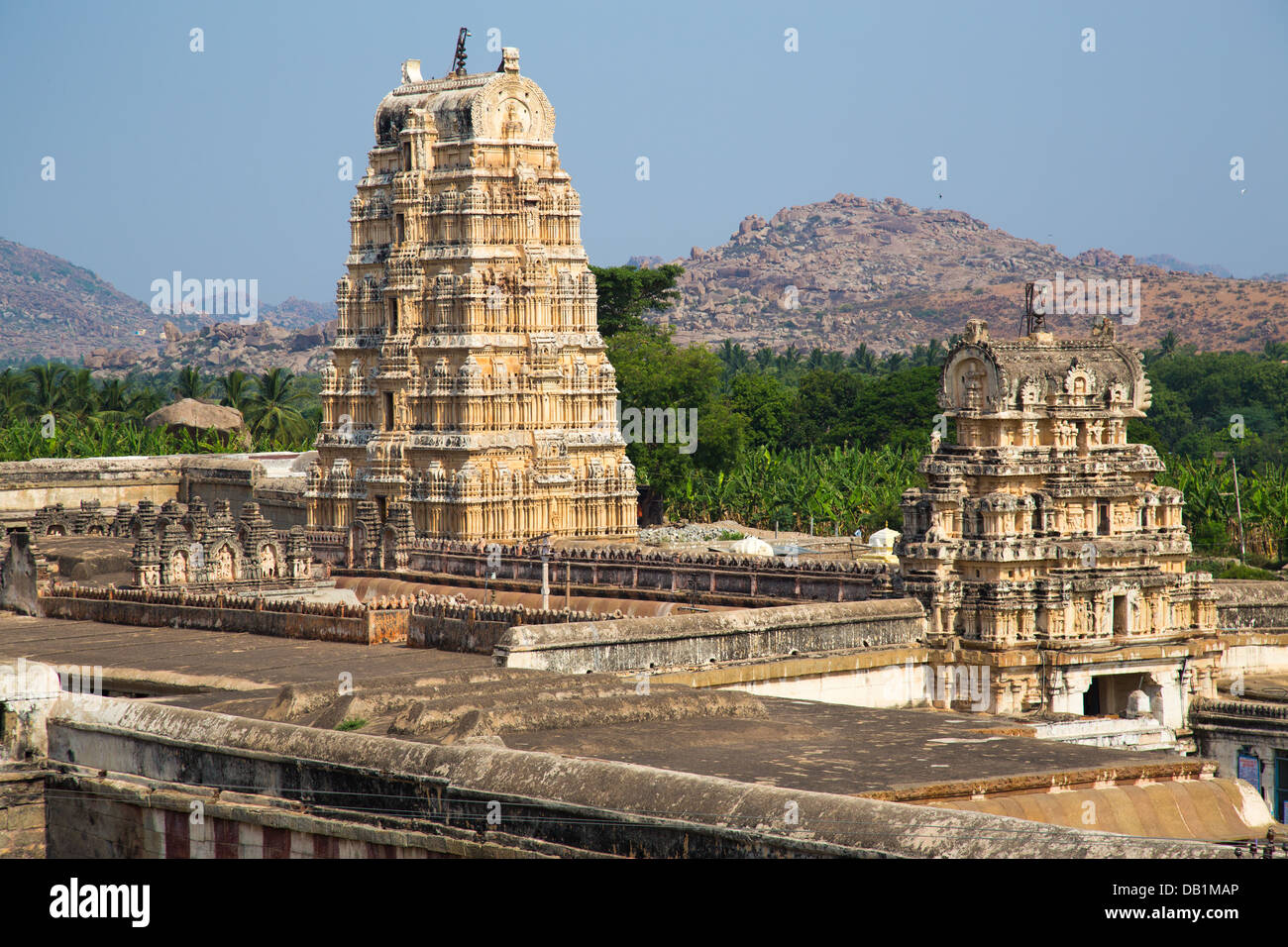 Architecture of ancient virupaksha temple hi-res stock photography and ...
