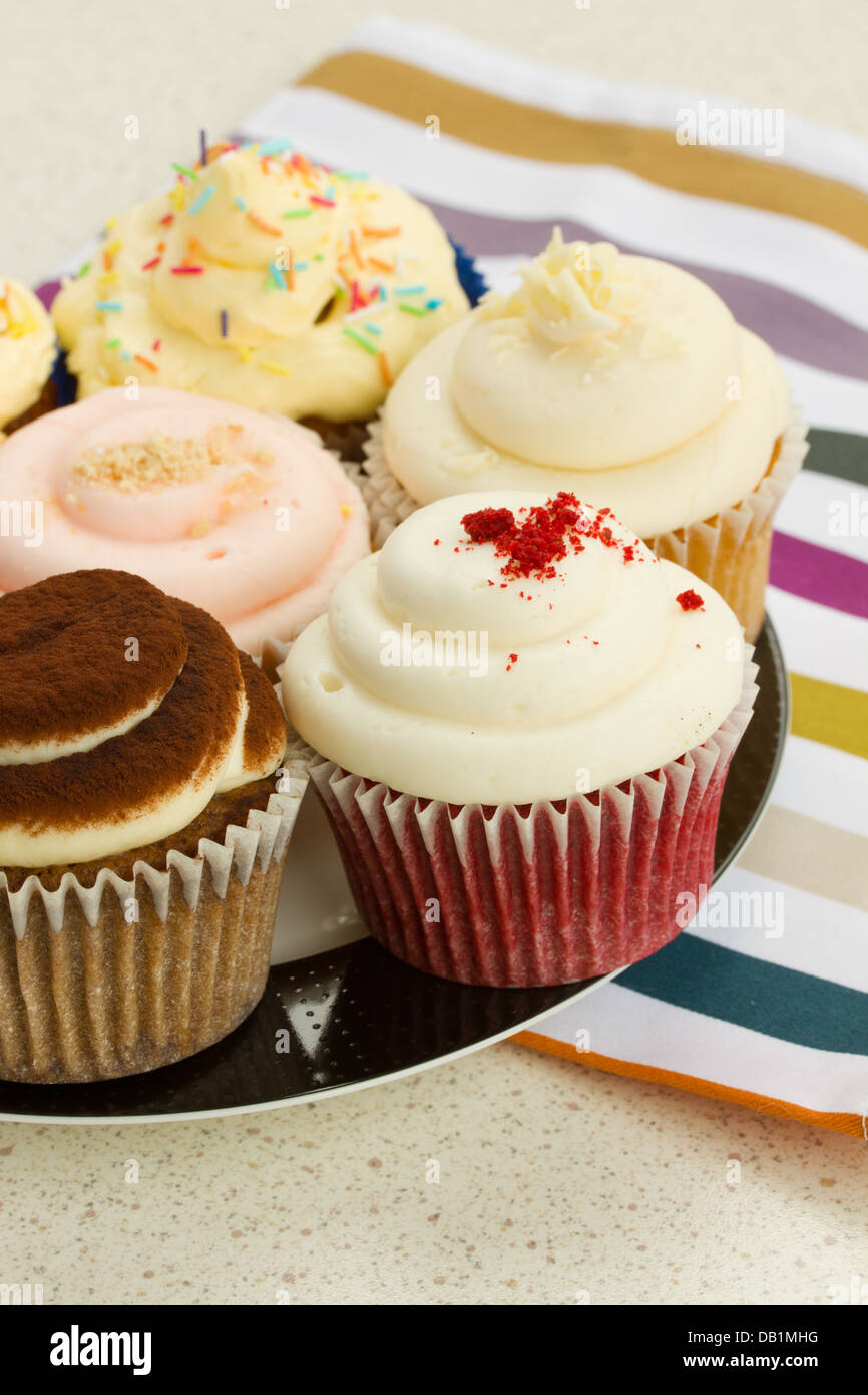 plate of cupcakes Stock Photo - Alamy