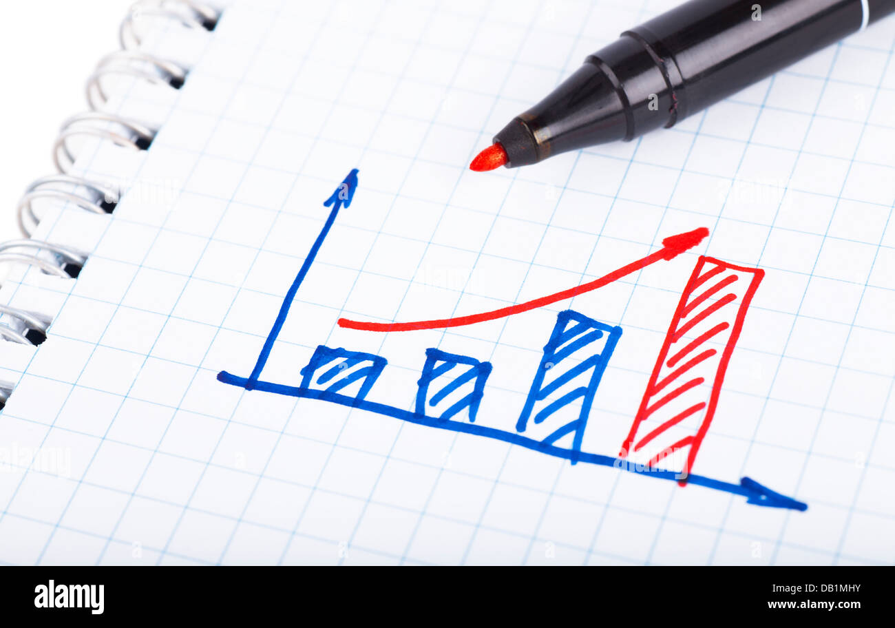 Hand drawing chart Stock Photo - Alamy