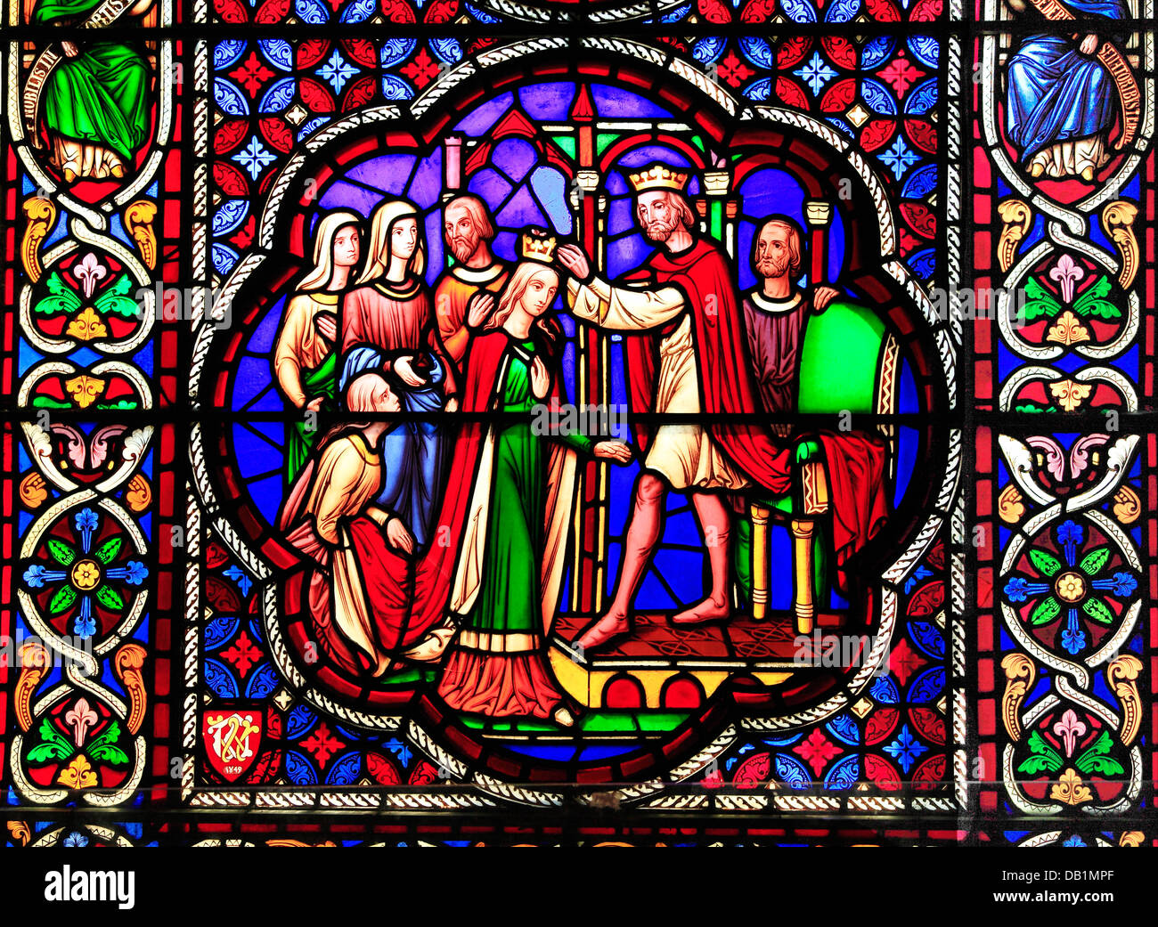 Ely Cathedral, 19th century stained glass window by William Wailes ...