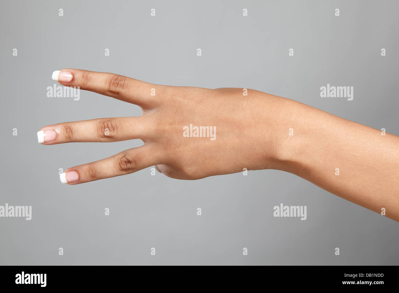 Counting three fingers up hi-res stock photography and images - Alamy