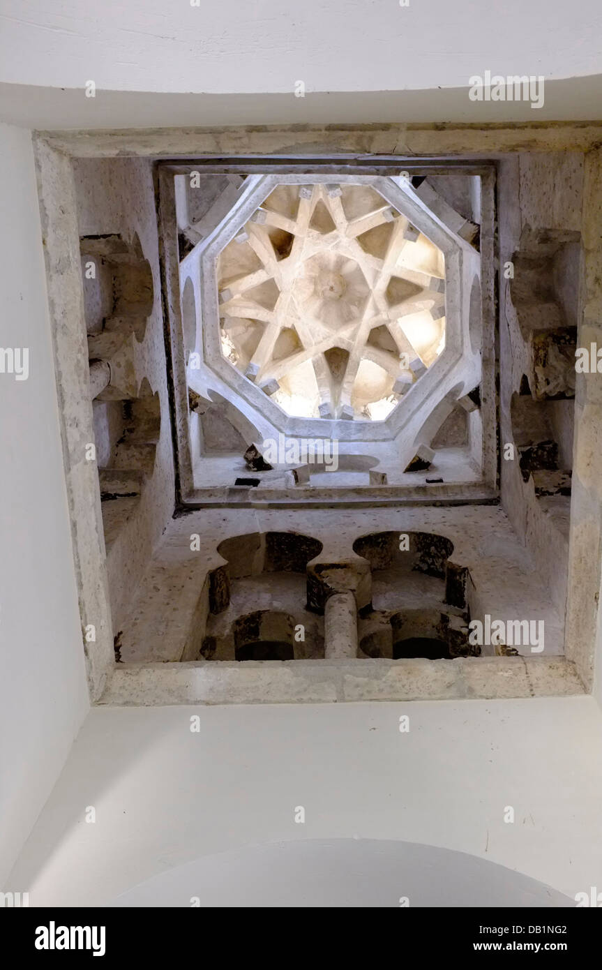 The roof of a 1000 year old mosque, a unique example of Al-Andalus art ...