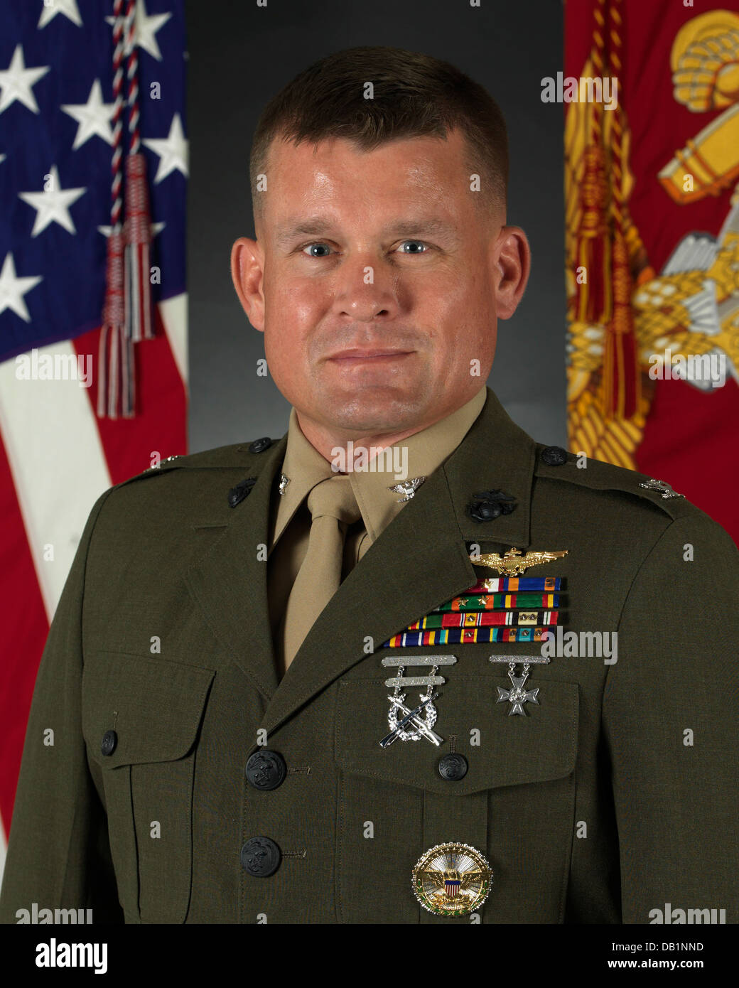 U.S. Marine Corps Col. Terence J. Dunne Official portrait, uncovered ...