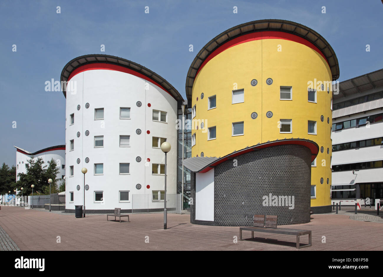 Circular residential blocks for students at the University of East ...