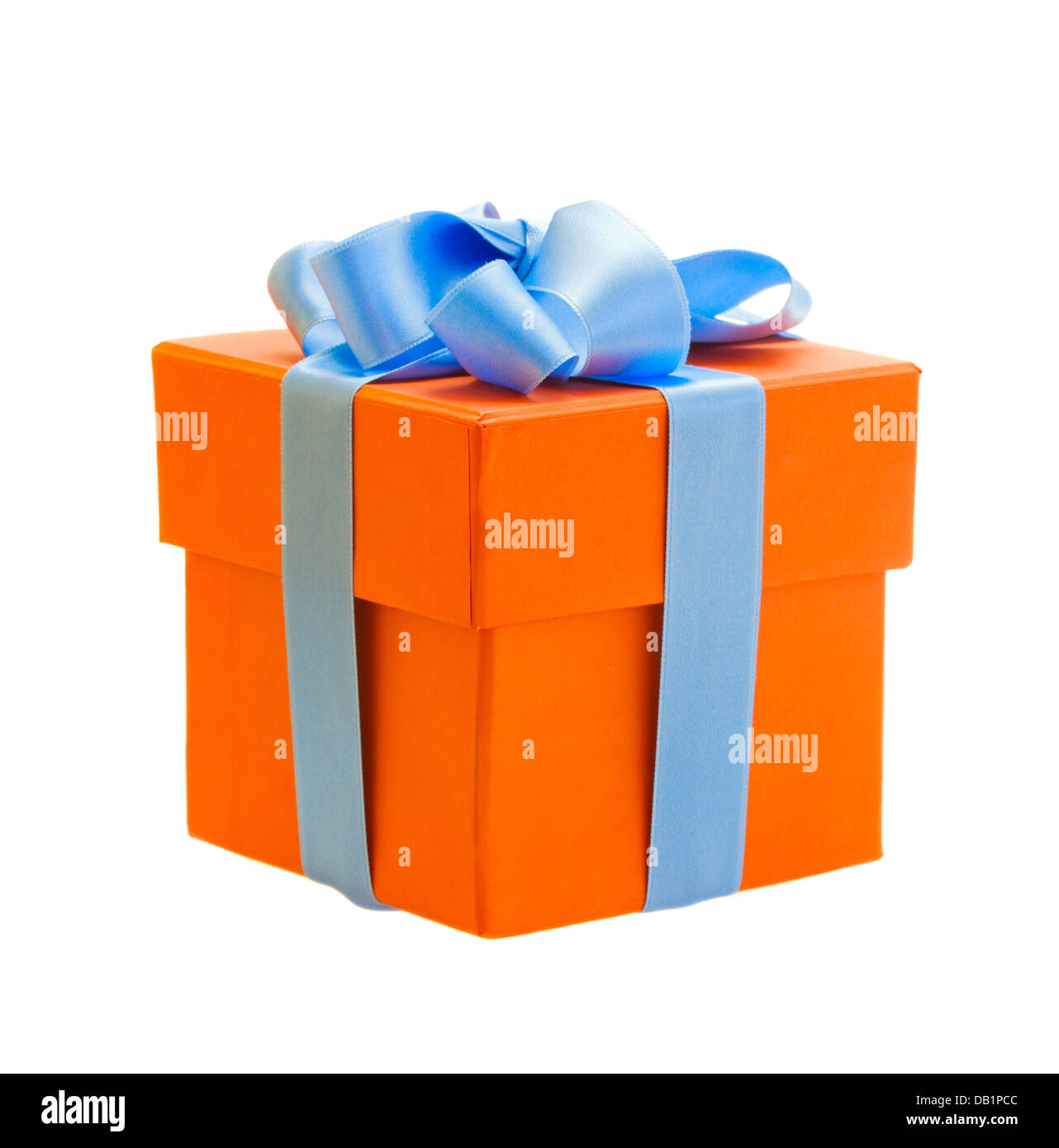 orange gift box Stock Photo - Alamy