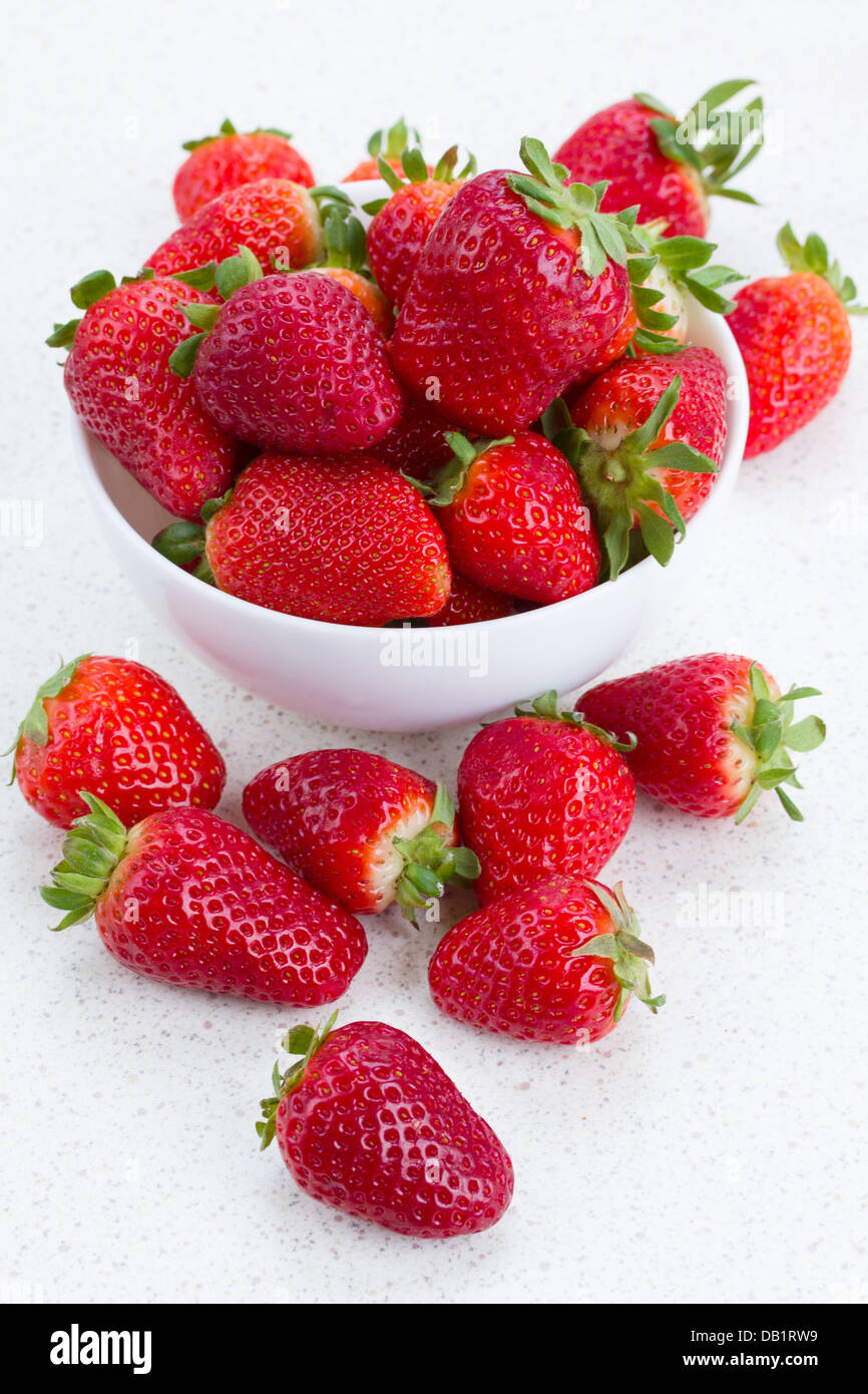 strawberry in plate Stock Photo - Alamy